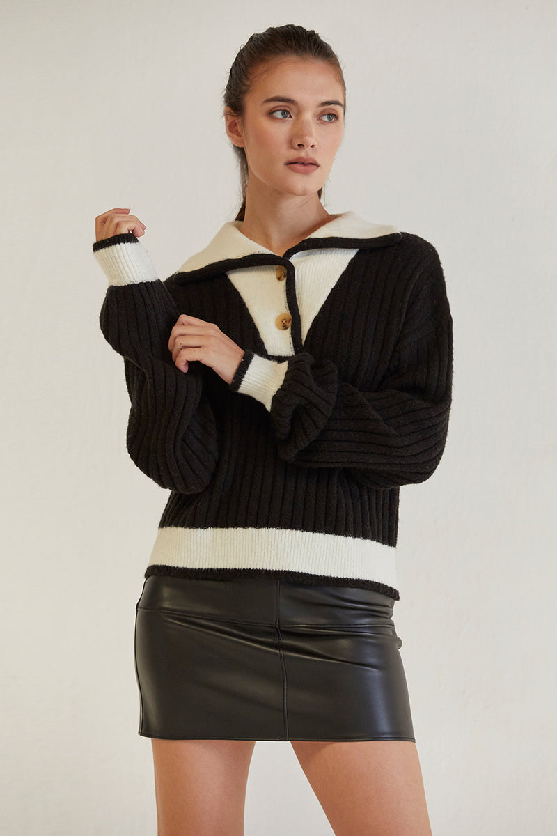 Iris Funnel Neck Sweater