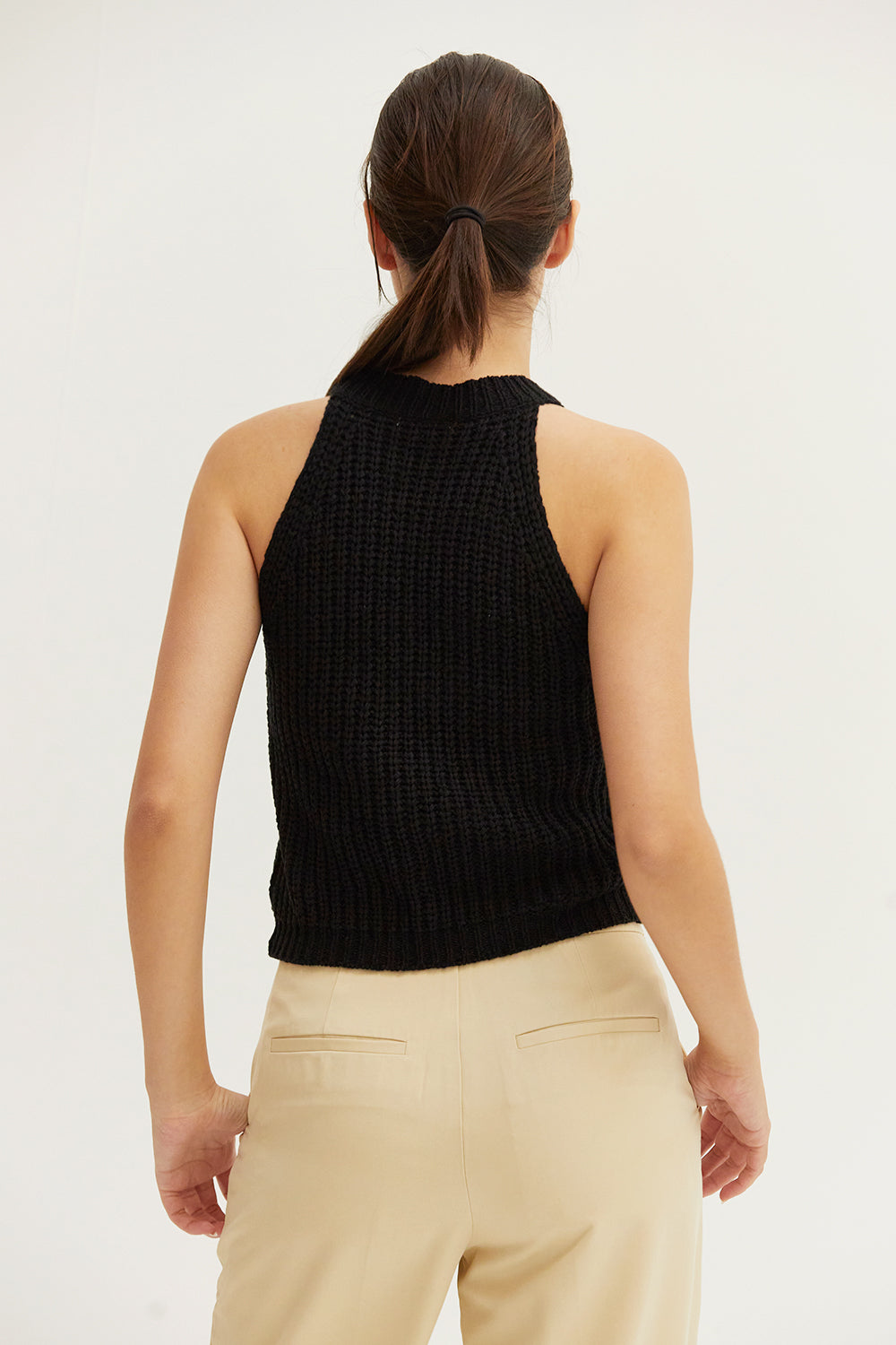 Audrey Halter Neckline Sleeveless Top
