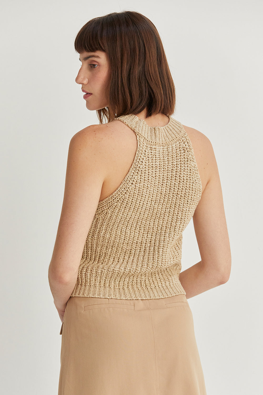 Audrey Halter Neckline Sleeveless Top